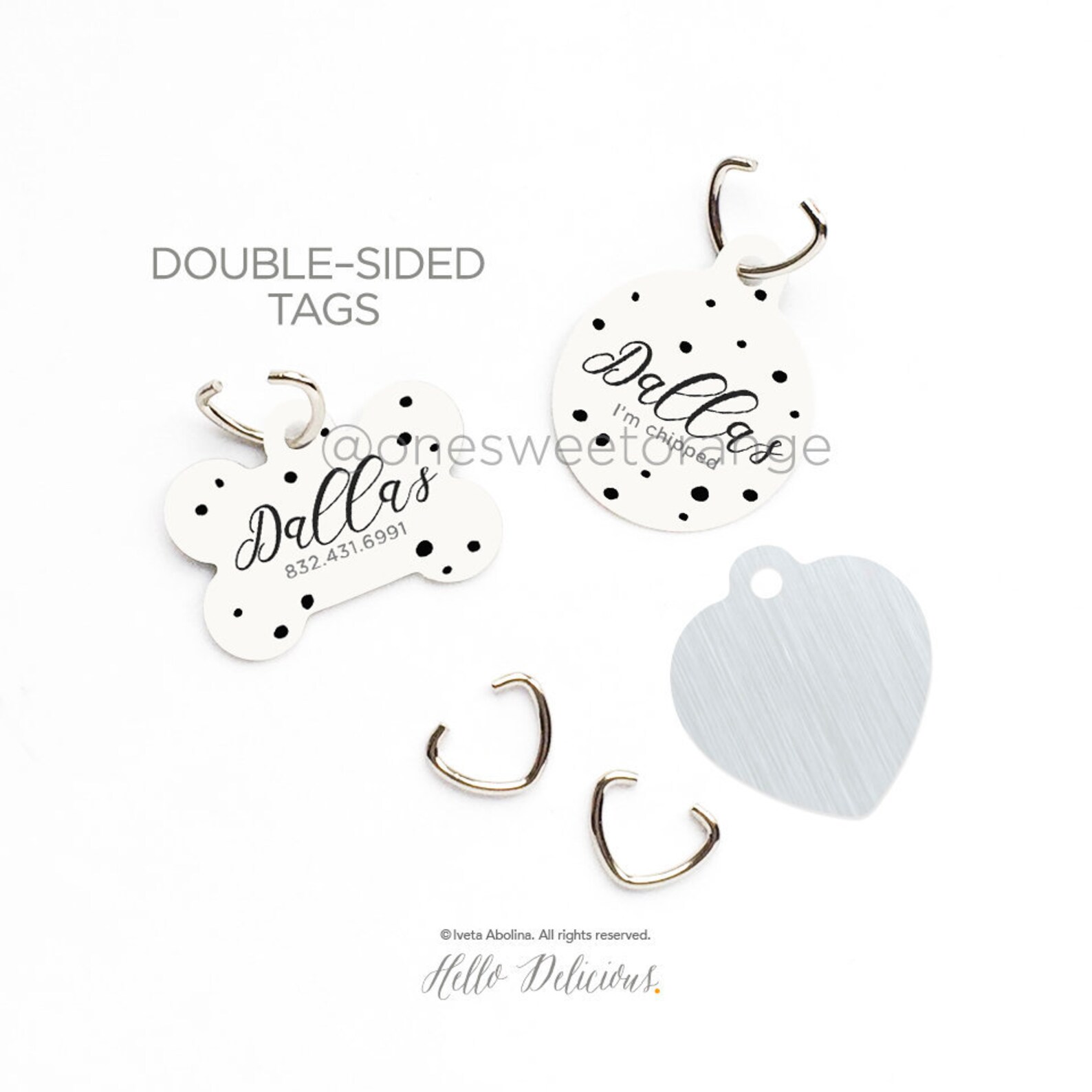 Dog Tag Dog ID Tag Pet ID Tag Custom Pet Tag Personalized Dog - Etsy