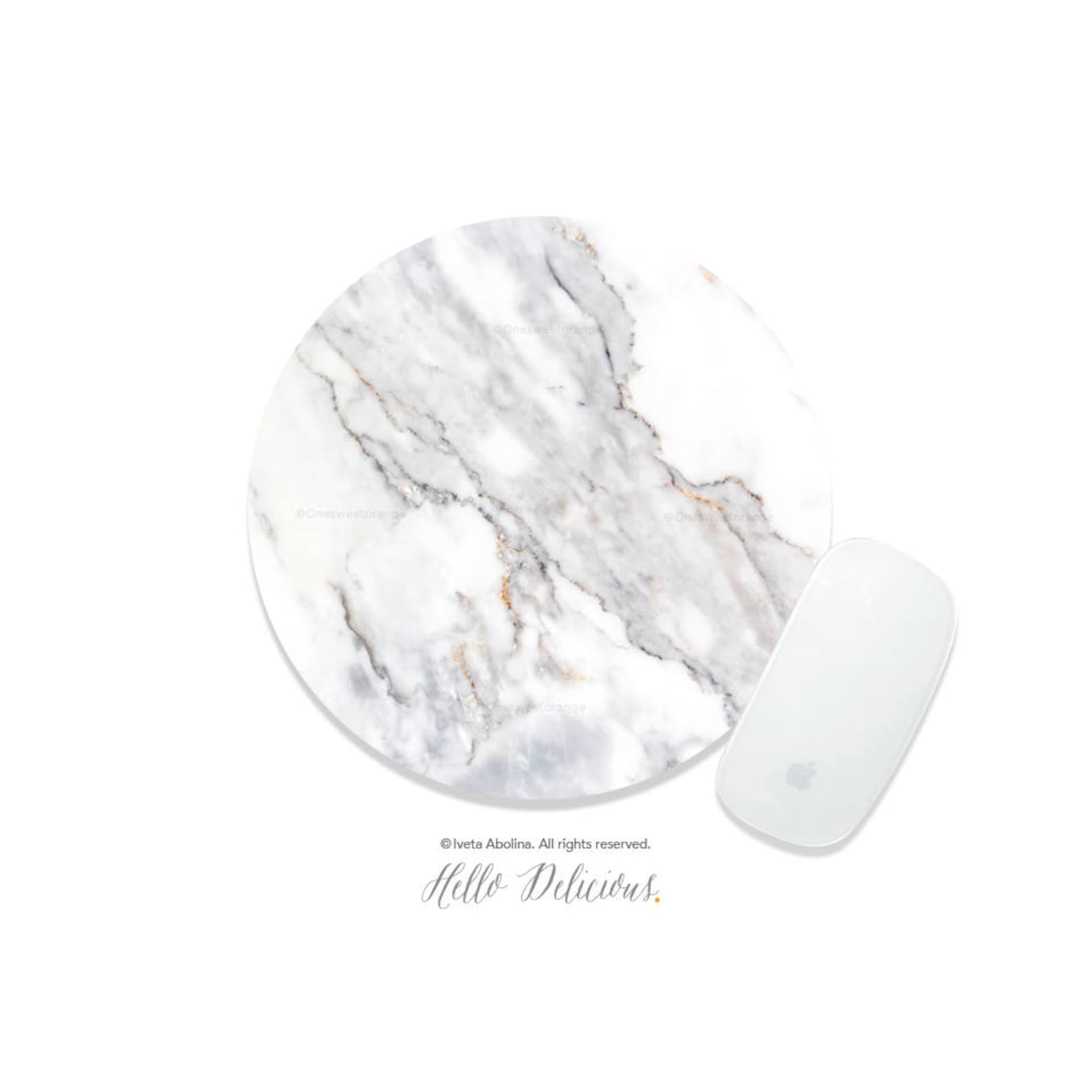 Mouse Pad White Marble Mouse Pad Marble Mouse Pad Office Mouse - Etsy