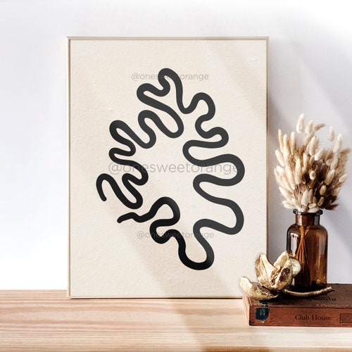 Geometric Minimalist Art Line Art Poster Line Drawing Print - Etsy