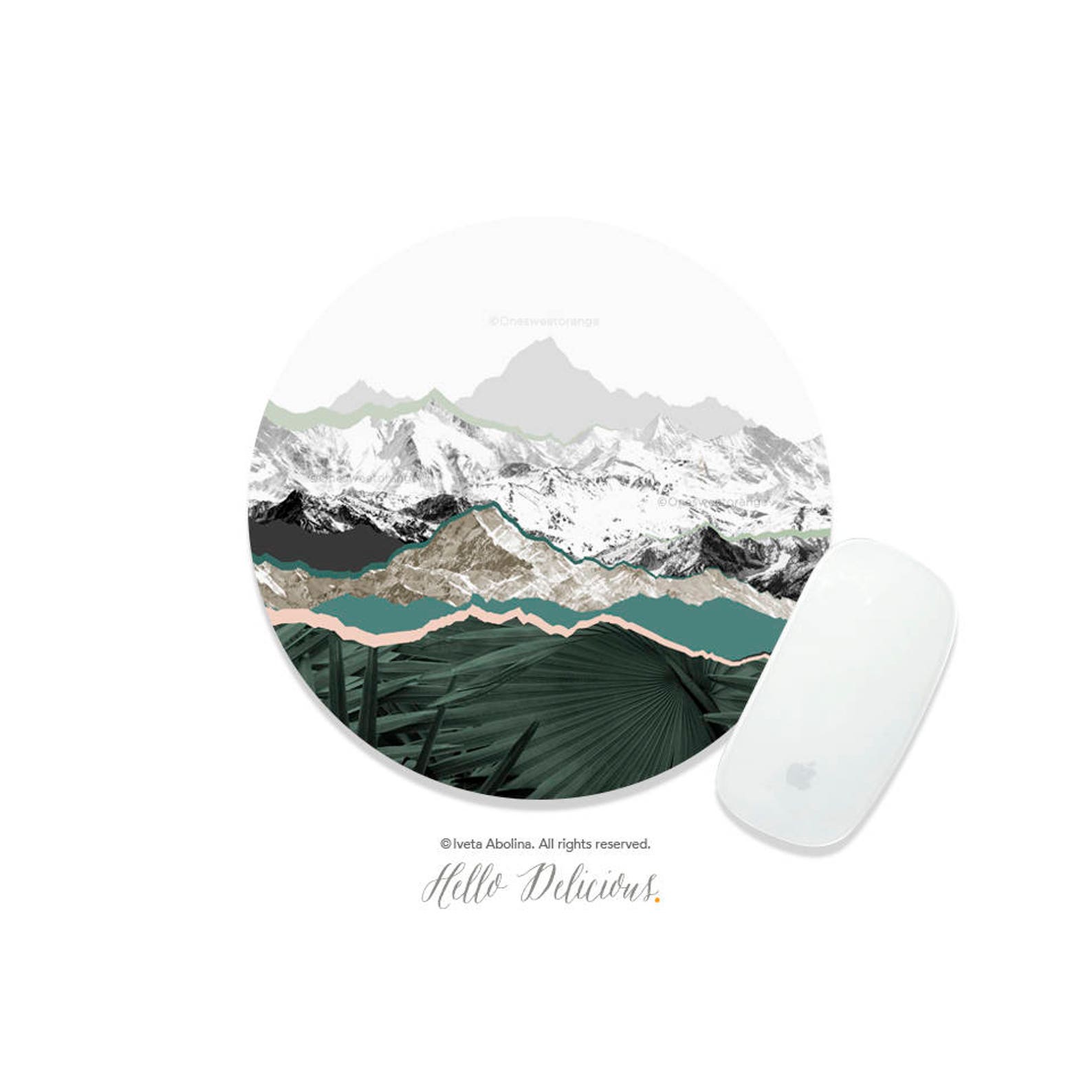 Mouse Pad Mountains Mouse Pad Mountain Mouse Pad Office Mouse Pad ...