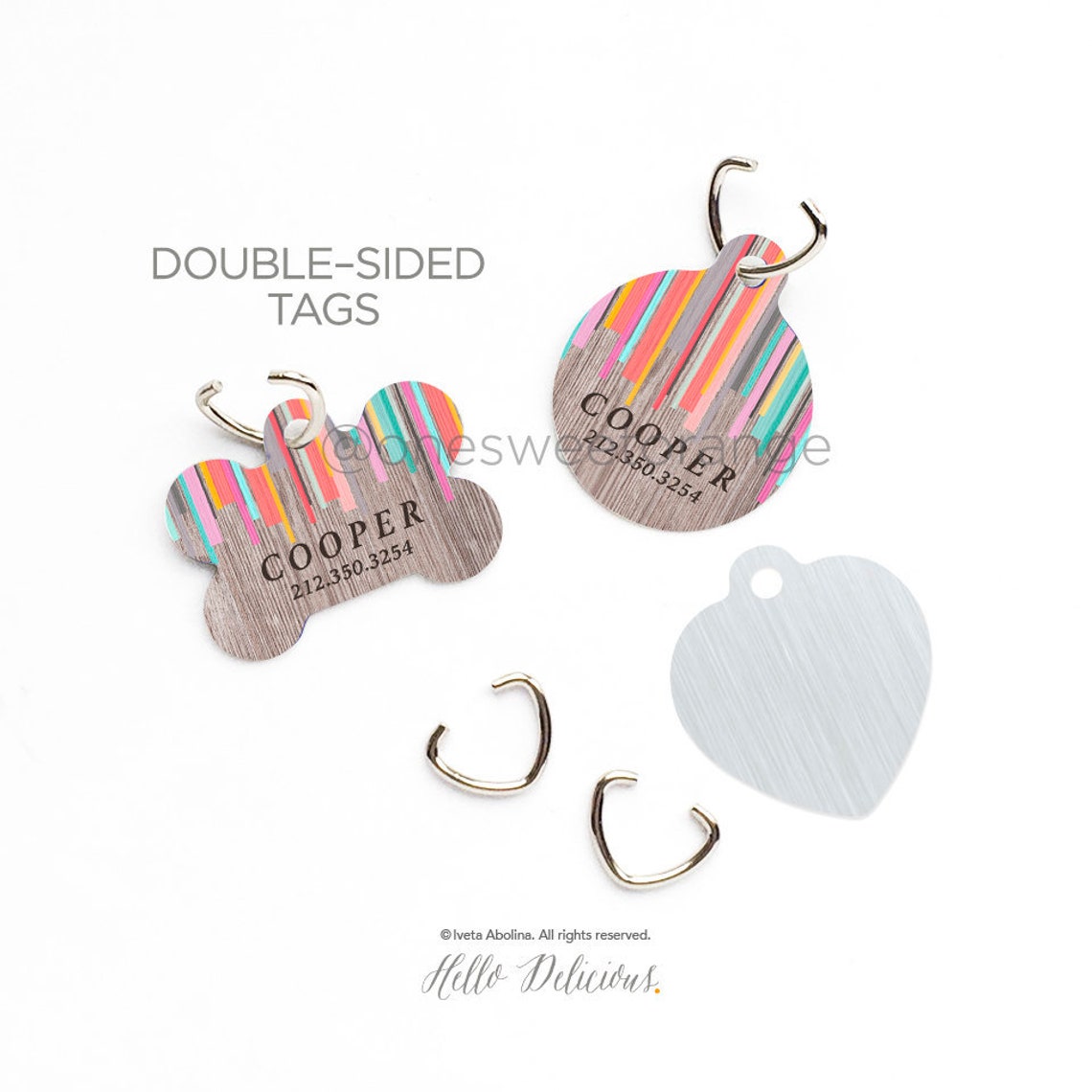 Dog Tag Pet ID Tag Custom Pet Tag Personalized Dog Tag Wood - Etsy