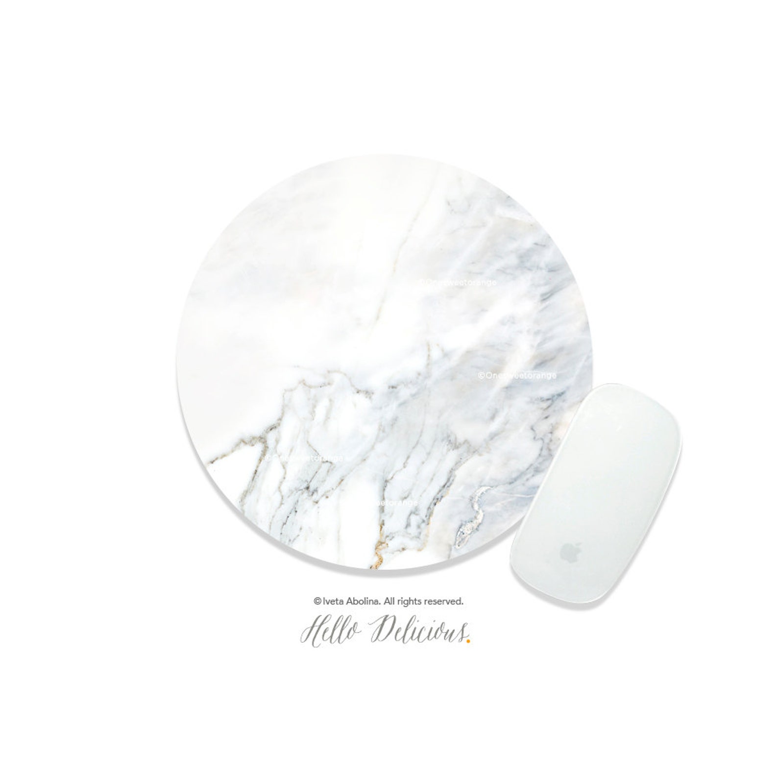 Mouse Pad White Marble Mouse Pad Marble Mouse Pad Office Mouse - Etsy