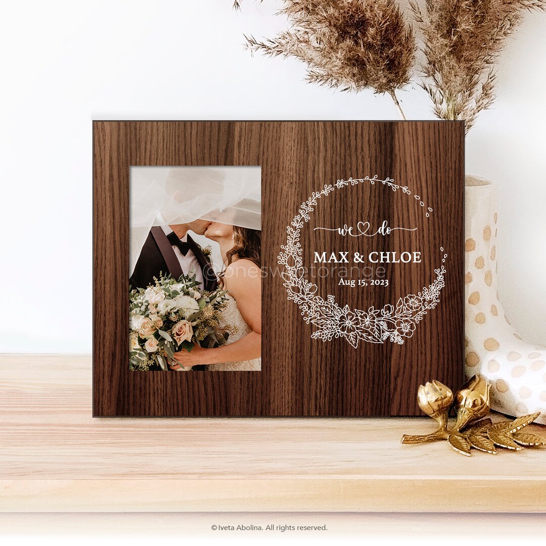 We Do Wedding Picture Frame Personalized Wedding Gift Bridal Shower ...