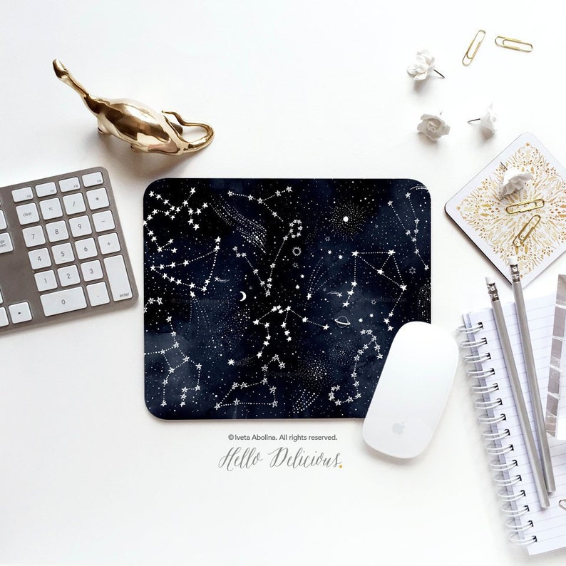 Mouse Pad Star Constellation Mouse Pad Star Mouse Pad Office | Etsy