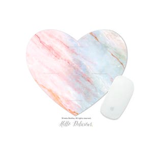 Mouse Pad Pink Marble Mouse Pad Marble Mouse Pad Office Mouse Pad ...