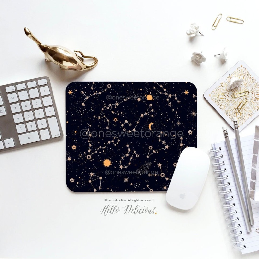 Mouse Pad Star Constellations Mouse Pad Coworker Gift Mouse Pad Office ...