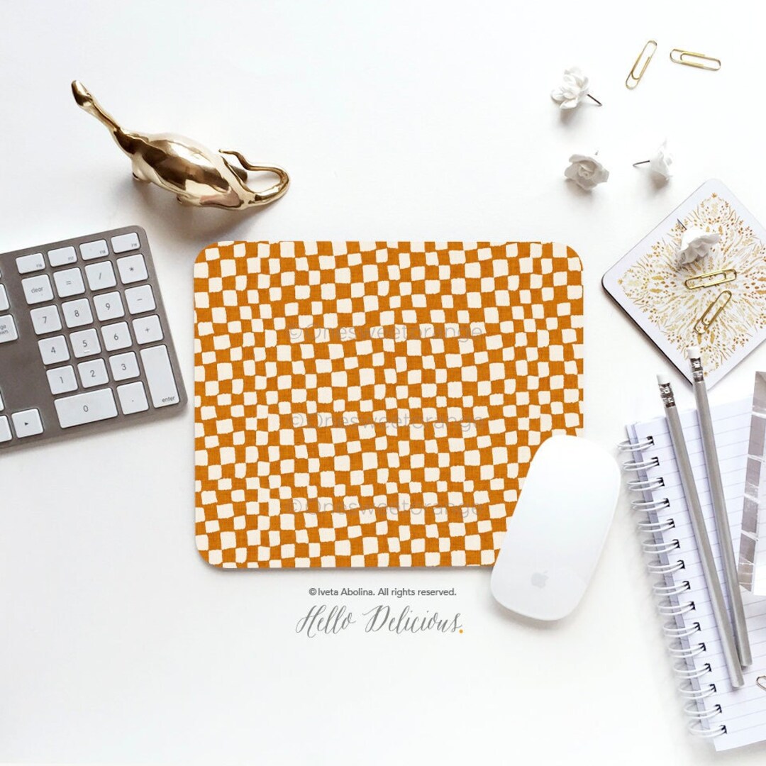 Mouse Pad Check Checker Camel Mouse Pad Mouse Pad Office Mouse - Etsy