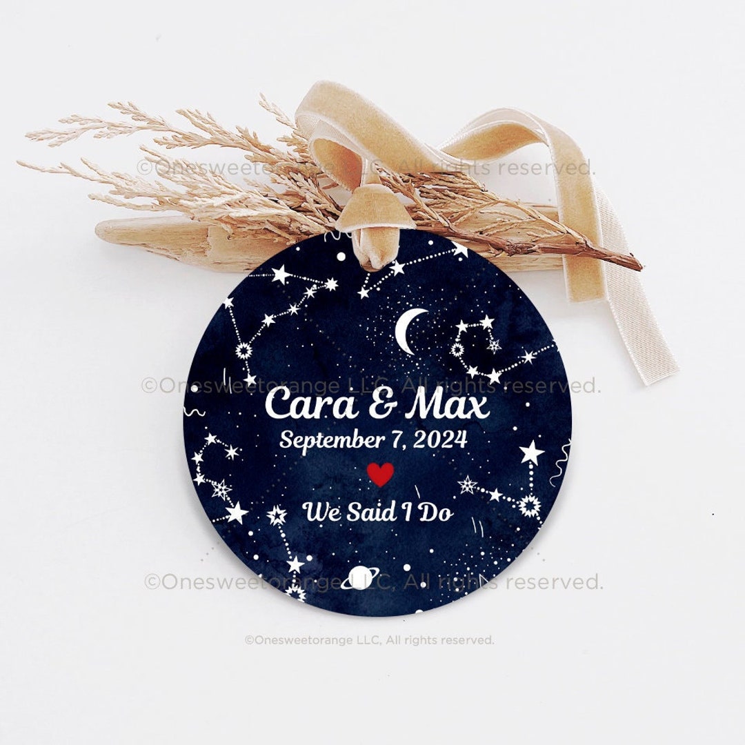 Wedding Shower Gift We Said I Do Star Constellations Personalized Star ...