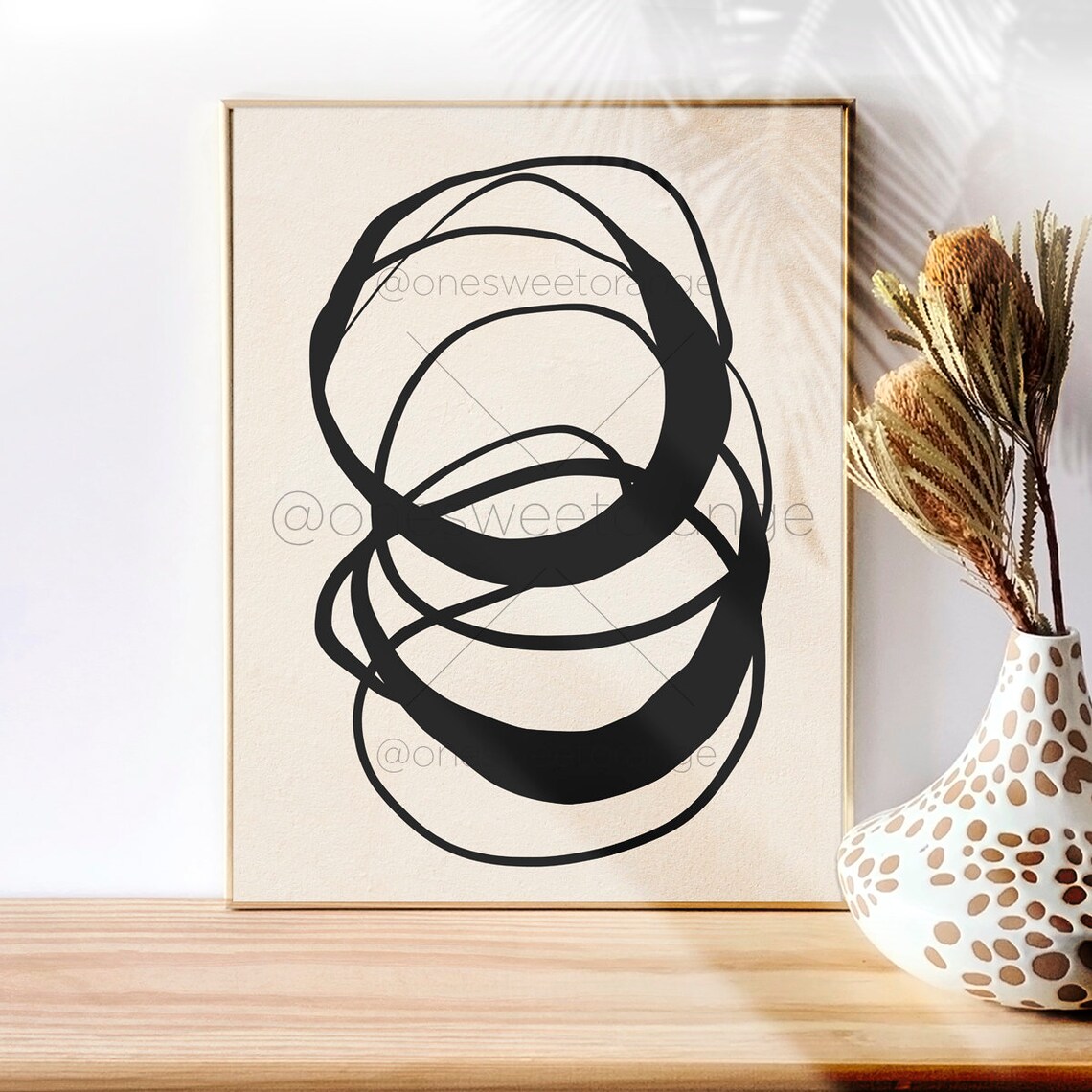 Organic Minimalist Art Line Art Poster Line Drawing Print Line Art ...