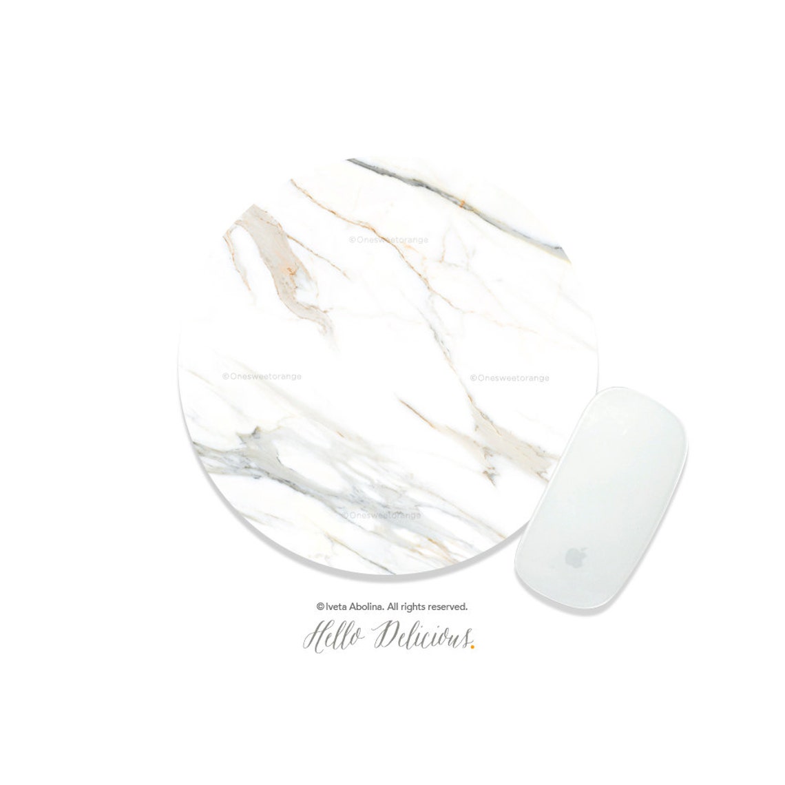 Mouse Pad White Marble Mouse Pad Marble Mouse Pad Office Mouse - Etsy