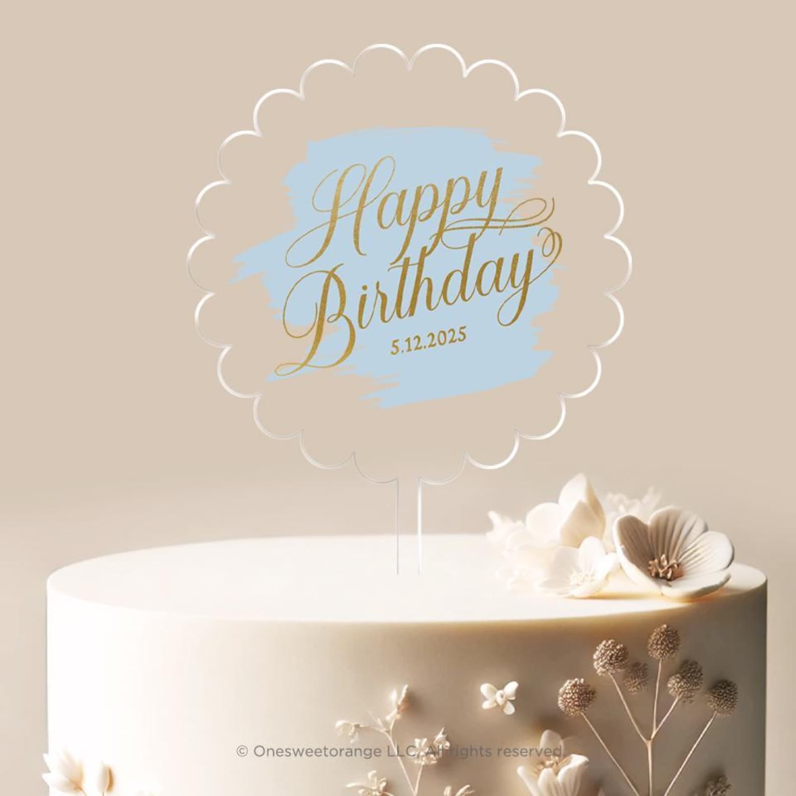 Personalized Daisy Birthday Cake Topper Daisy Acrylic Cake Topper for ...