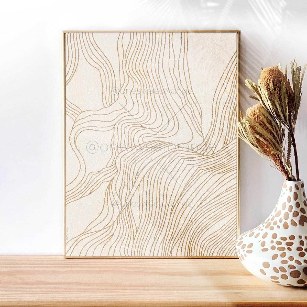 Organic Minimalist Art Line Art Poster Line Drawing Print Line Art ...