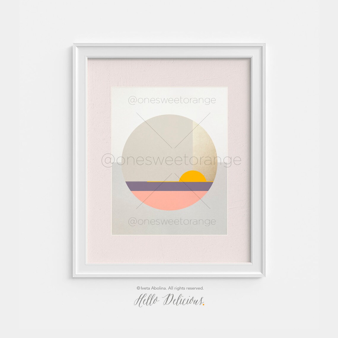Abstract Sunset Minimalist Art Line Art Poster Print Line Art - Etsy