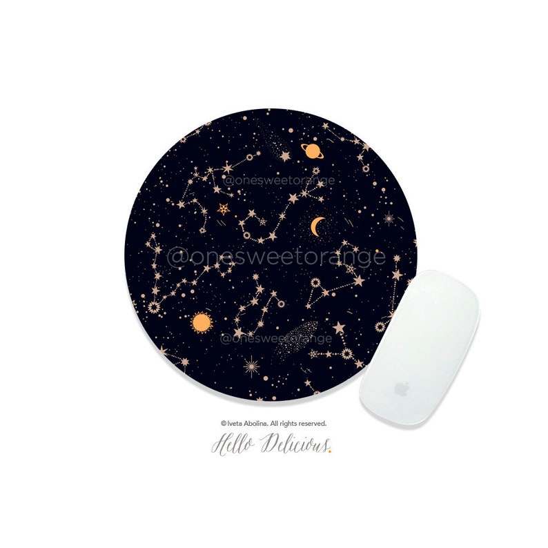 Mouse Pad Star Constellations Mouse Pad Coworker Gift Mouse - Etsy