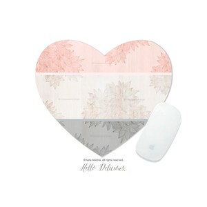 Mouse Pad Coral Mouse Pad Faux Wood Mouse Pad Office Mouse Pad - Etsy