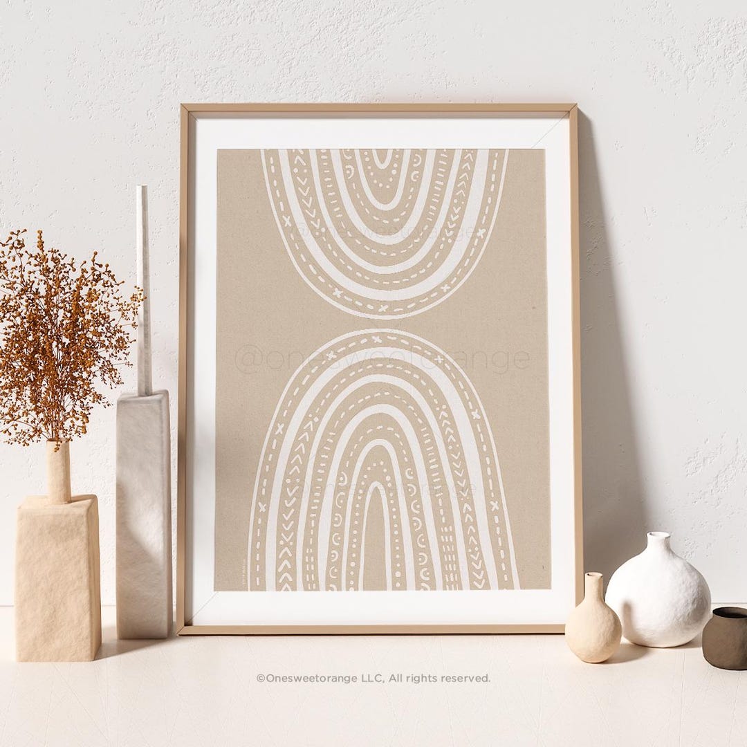 Dotted Arches Art Minimalist Line Art Arches Wall Art Double Arches ...
