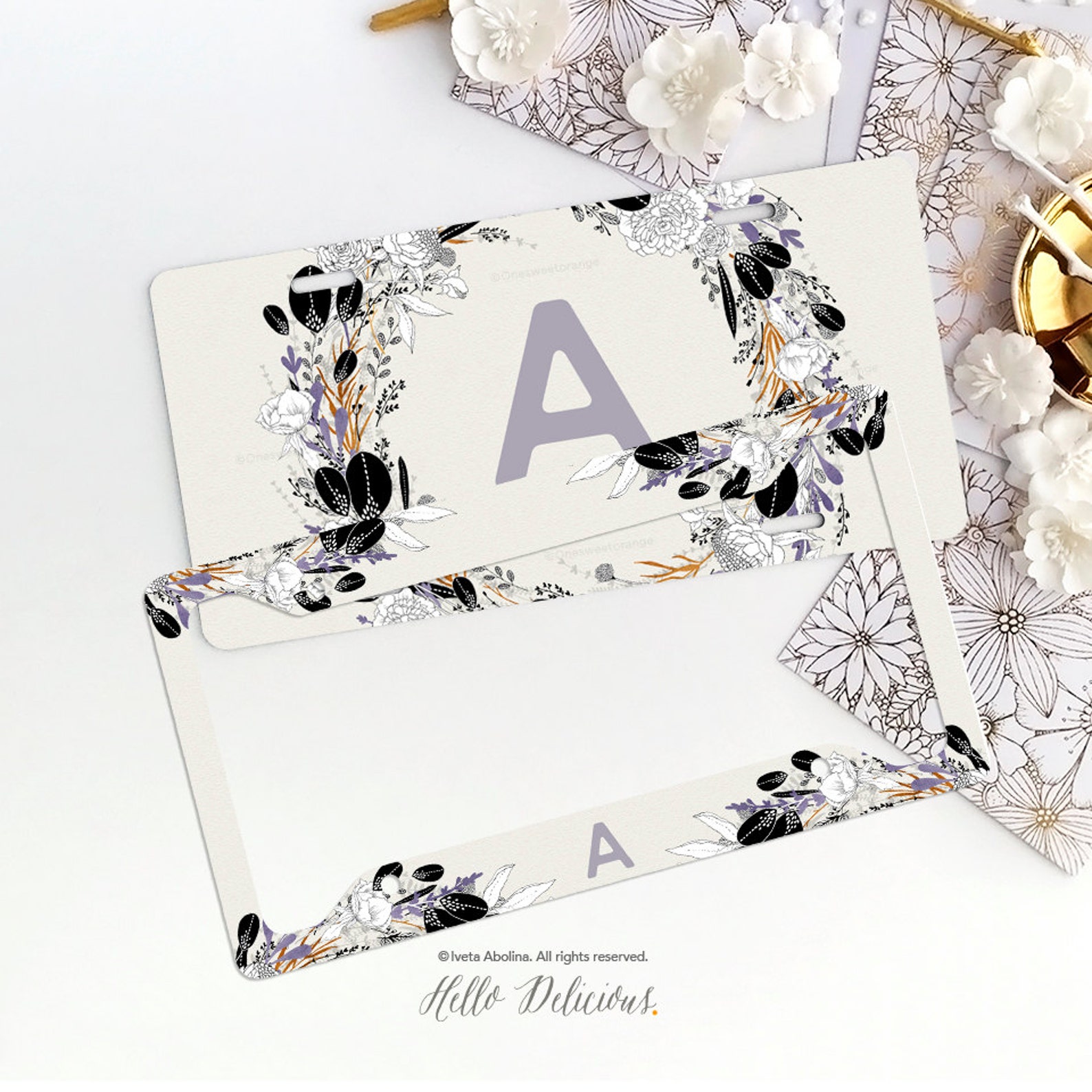 Personalized Car License Plate Monogrammed License Plate | Etsy