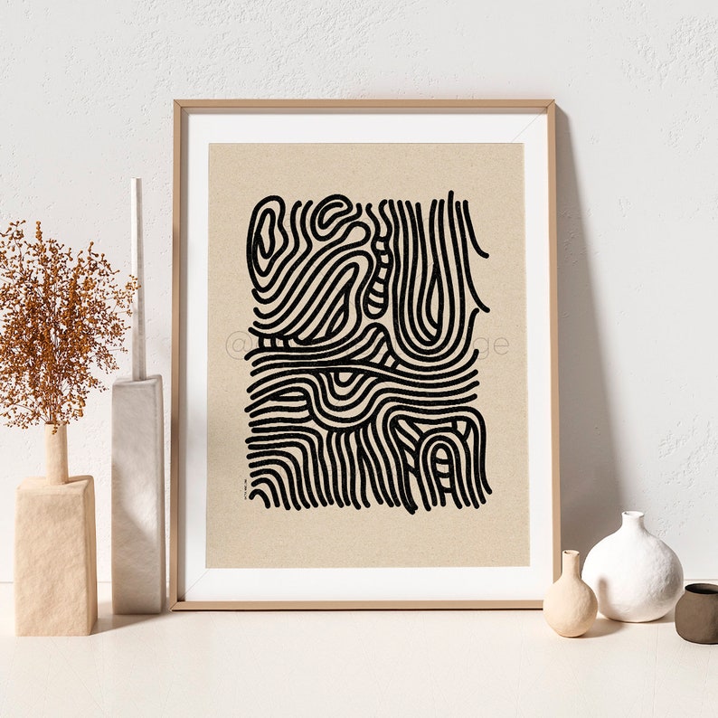 Line Art Canvas Print Minimalist Line Art Line Art Wall Art - Etsy