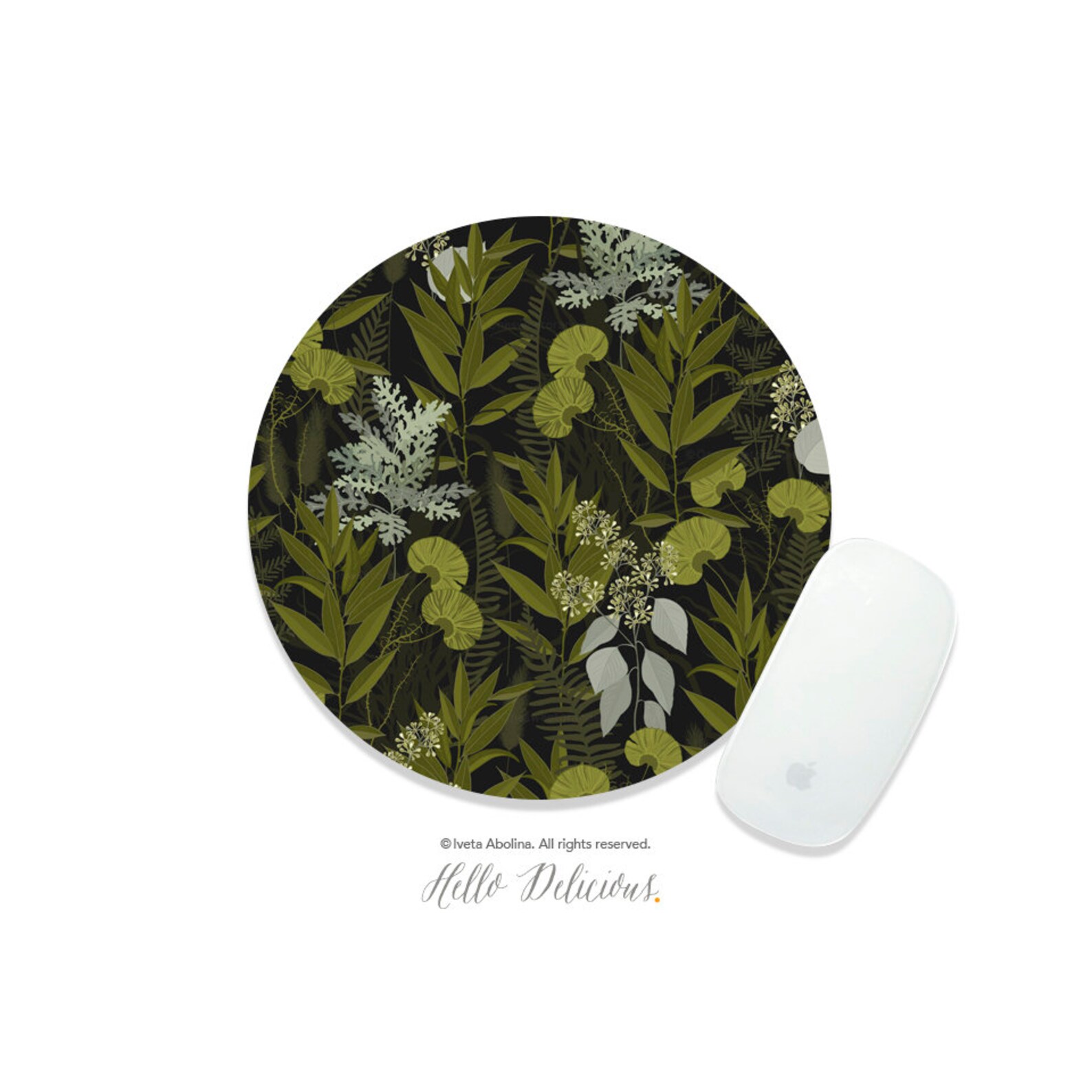 Mouse Pad Fern Greenery Mouse Pad Garden Mouse Pad Office - Etsy