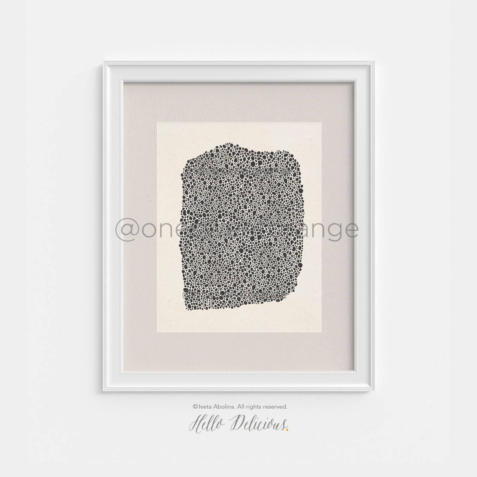 Pebbles Minimalist Art Line Art Poster Line Drawing Print Line Art ...