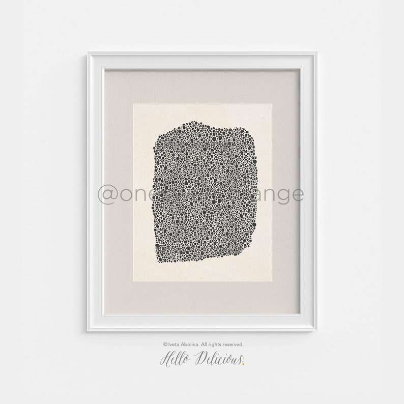 Pebbles Minimalist Art Line Art Poster Line Drawing Print Line Art ...