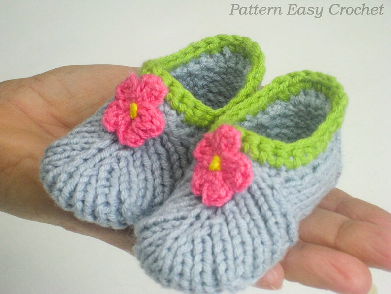 Baby Slippers Knitting Pattern Digital Seamless That is Very - Etsy