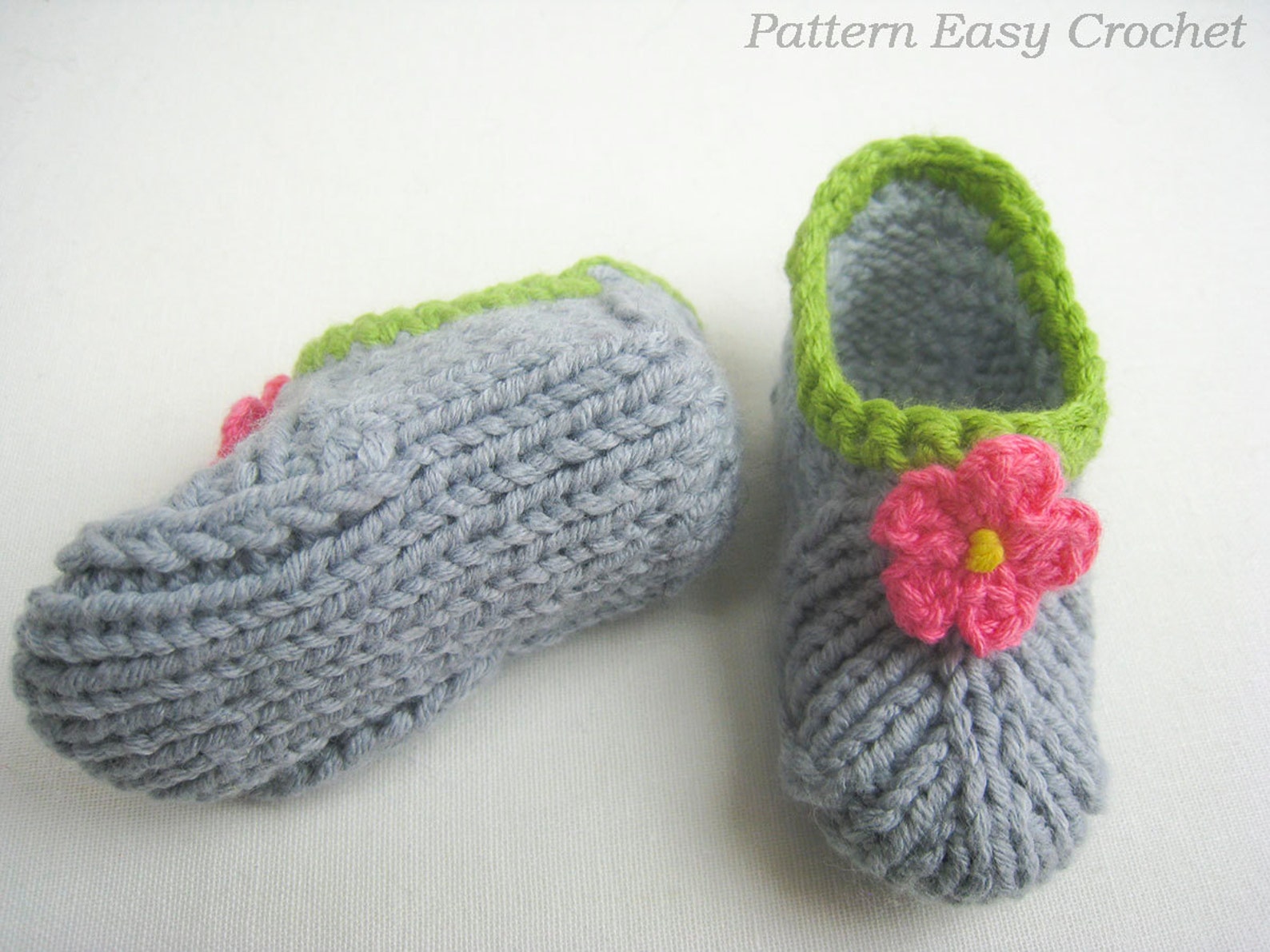 Baby Slippers Knitting Pattern Digital Seamless That is Very - Etsy