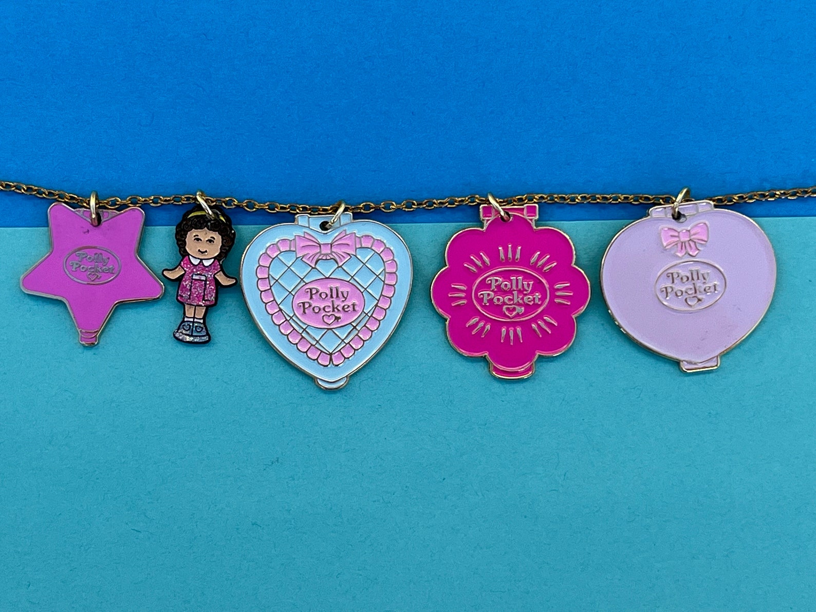 Polly Pocket Star, Heart, and Flower Necklaces - Etsy
