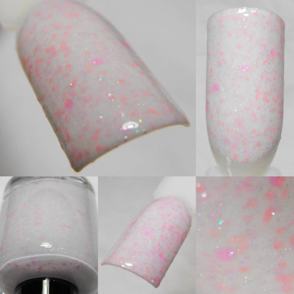 White Holographic Nail Polish - Etsy