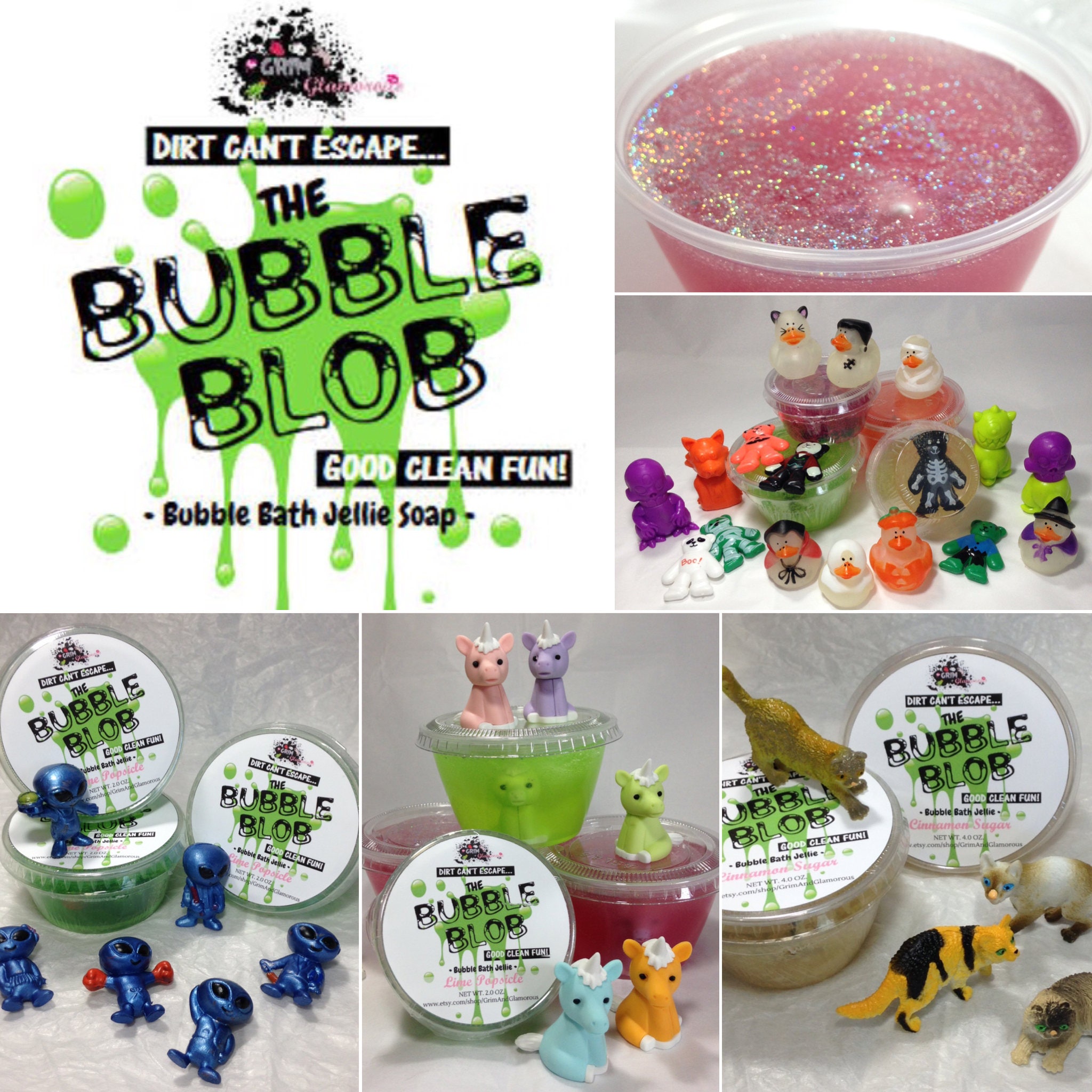 Choose Your Options8 oz BUBBLE BLOB Bubble Bath Jellie Soap | Etsy