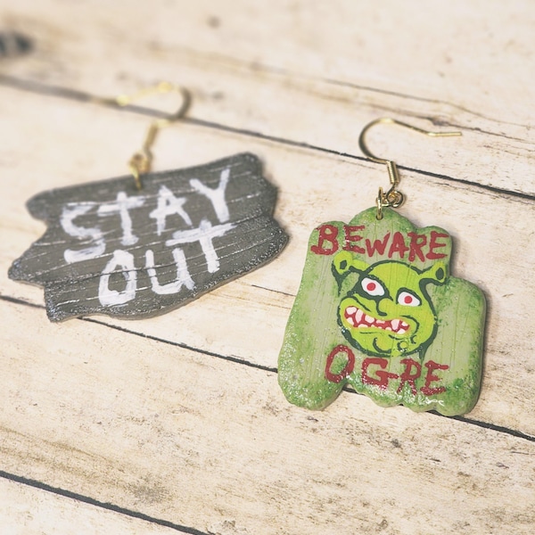 Beware Ogre Shrek Sign - Etsy