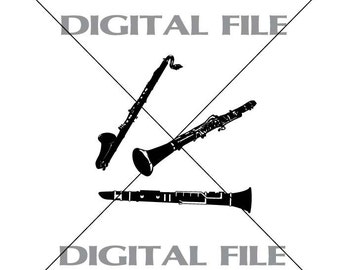 Clarinet svg | Etsy