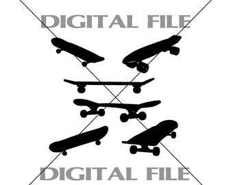 Skateboarding svg | Etsy