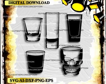 Shot glass svg | Etsy
