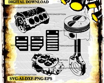 Engine Block Svg | Etsy