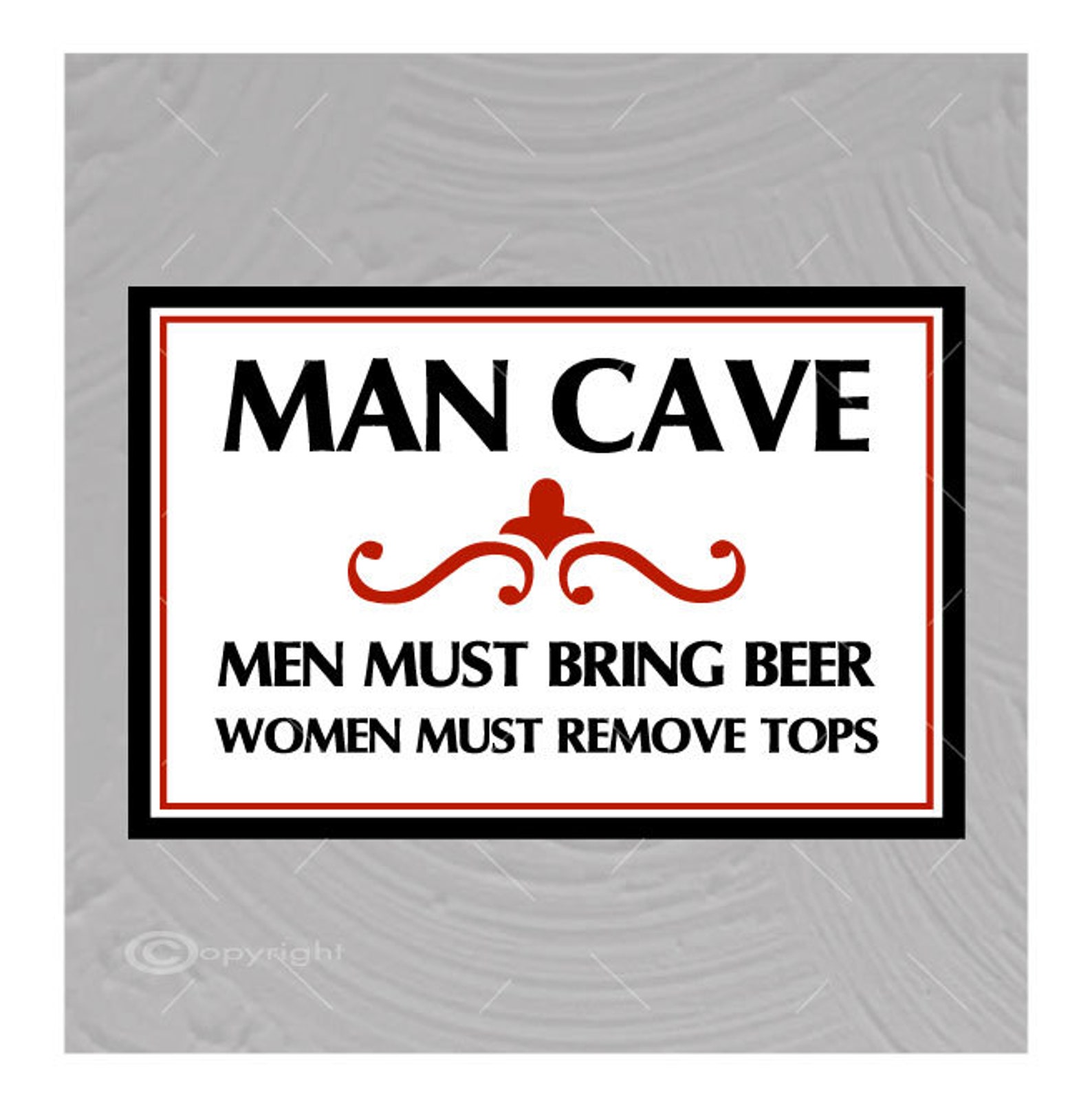 Funny Man Cave Sign Cut File SVG Files Digital Vector Image Ai - Etsy