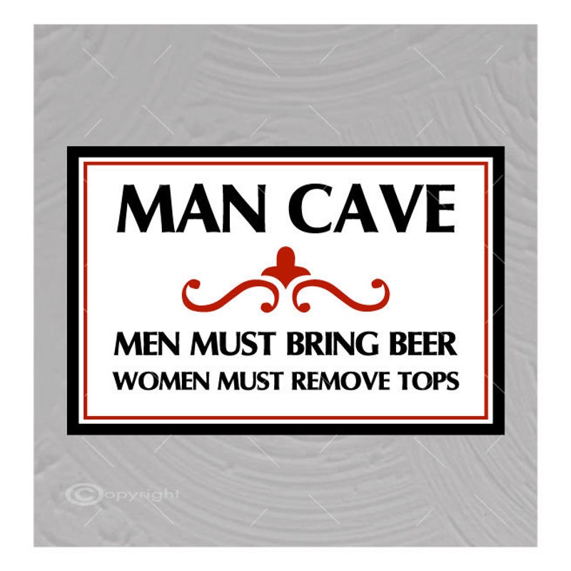 Funny Man Cave Signs - Etsy