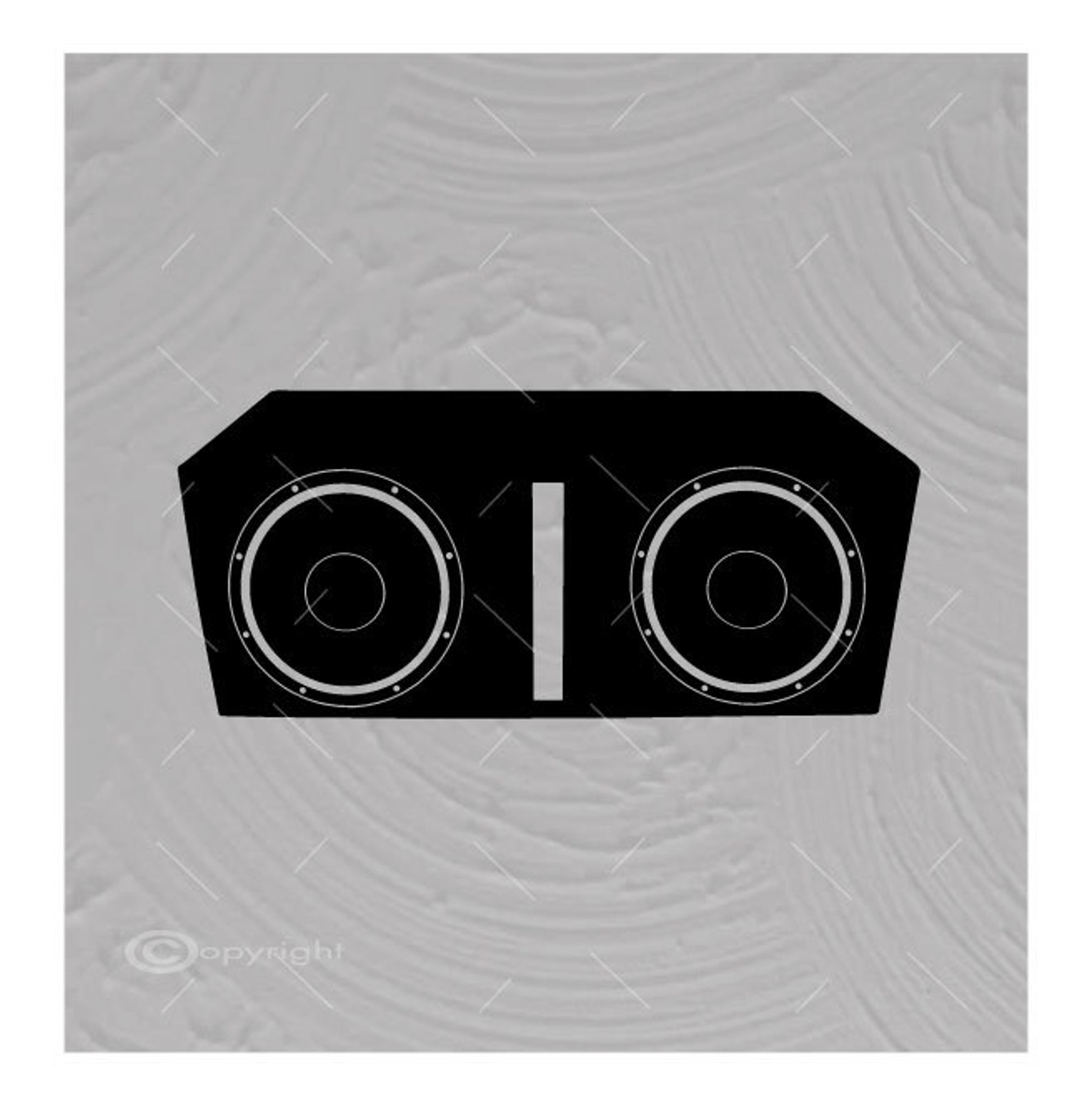 Car Subwoofer SVG: Speaker Vector Image (digital Download) - Etsy
