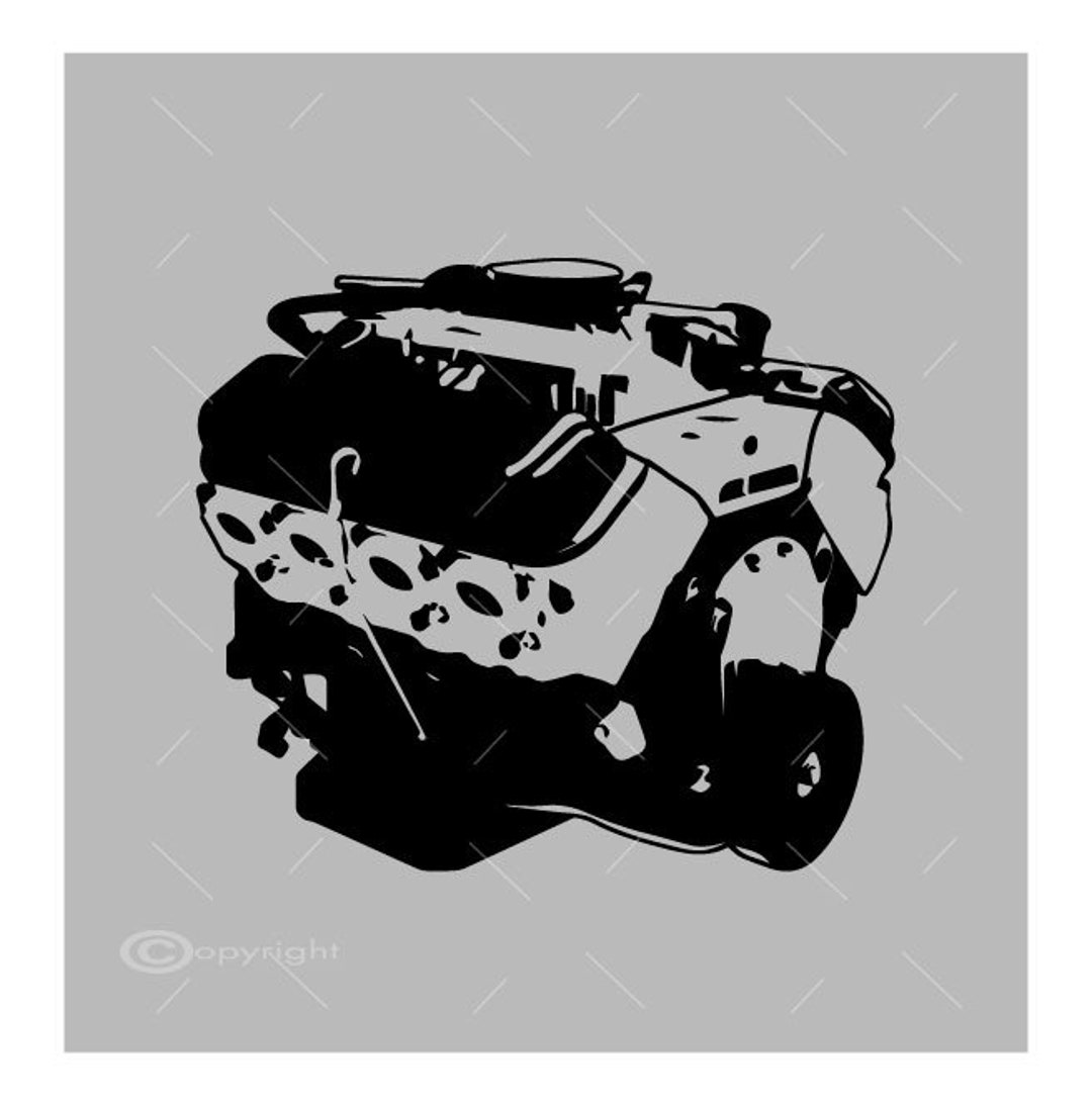 Engine Car Truck Vector Images SVG Files Digital Cutting Files Ai Eps ...
