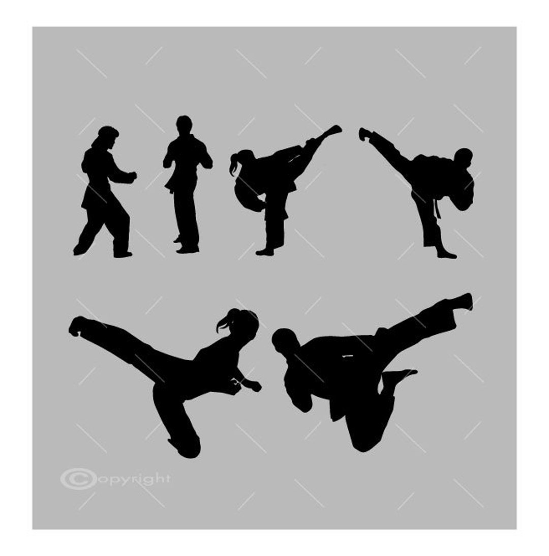 Karate SVG Bundle: Martial Arts Vector Silhouette (digital Download) - Etsy