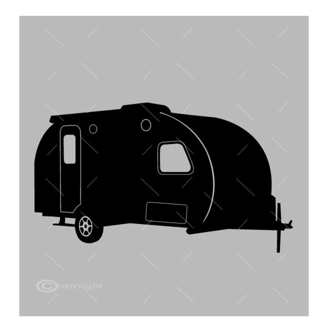 Travel Camper Vector Image SVG Files Digital Cutting Files Ai - Eps ...