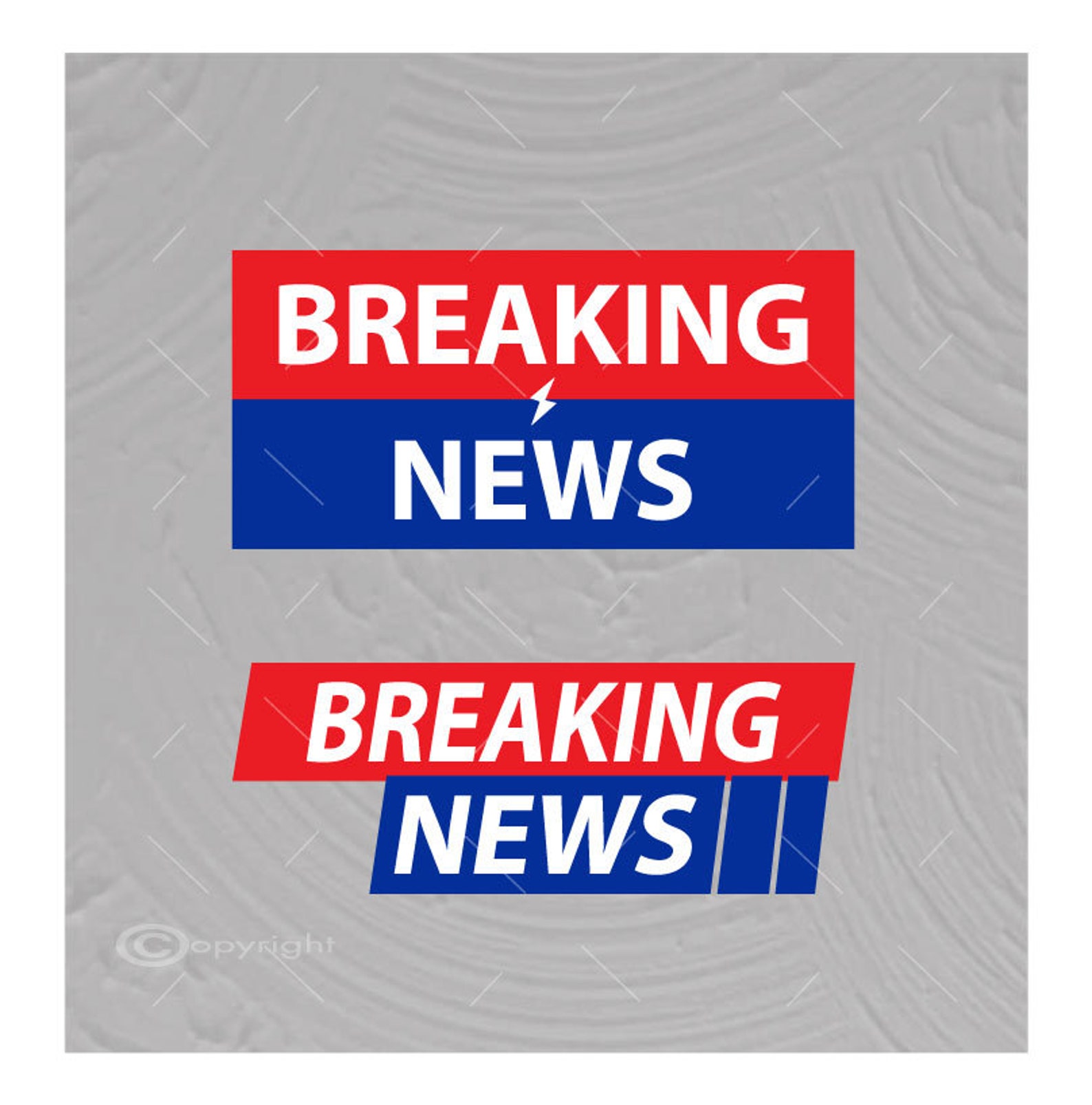 Two Breaking News SVG - PNG - DXF Digital File Clipart A1 - Etsy