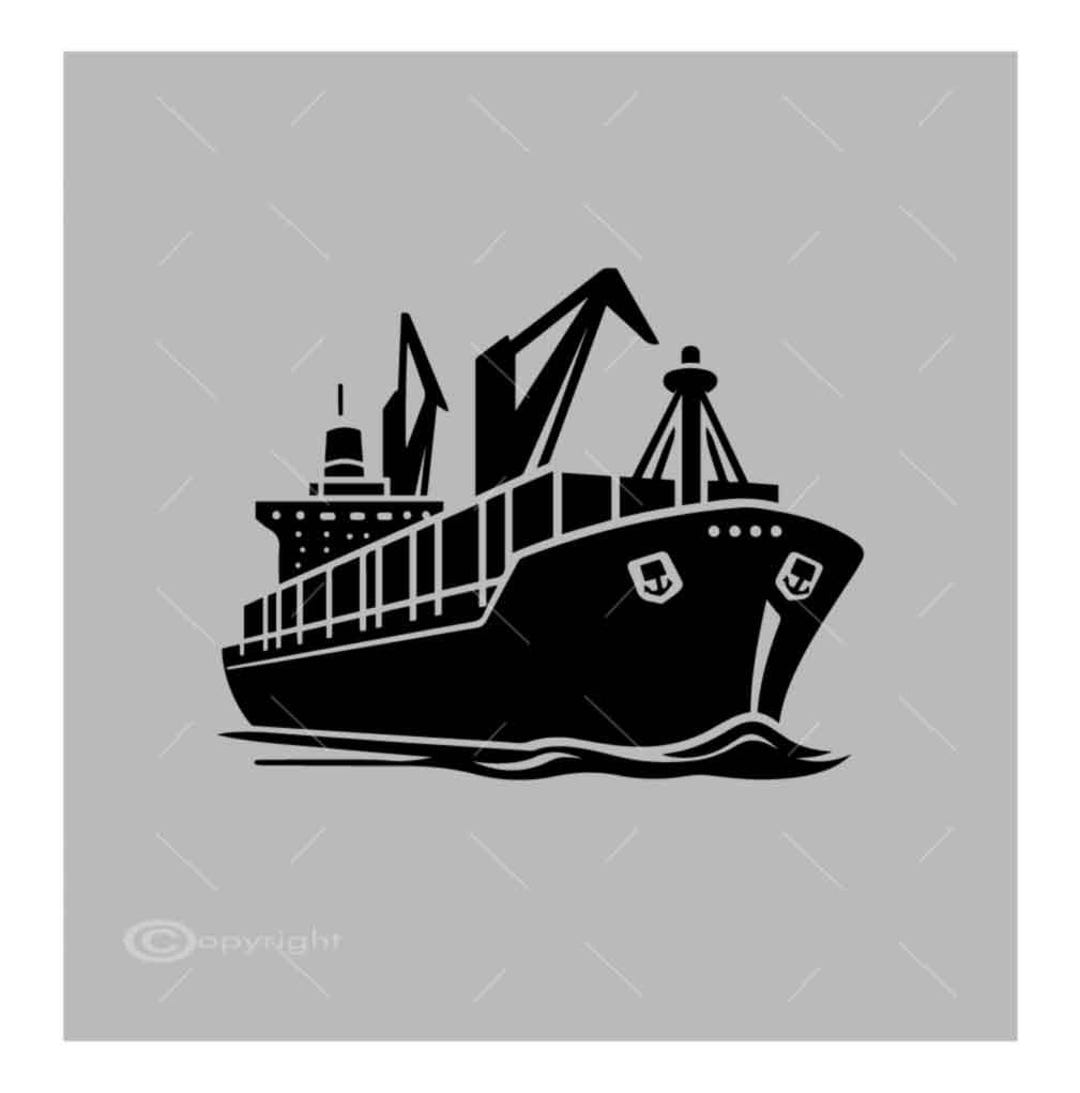 Cargo Ship SVG | Jpeg | Container Ship SVG | Bulk Carrier SVG | Png ...