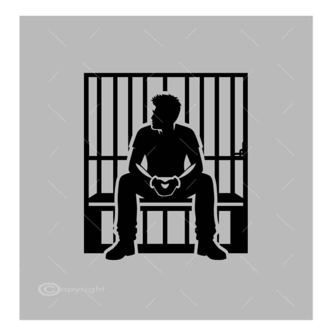 Man in Jail SVG | Jpeg | Prison SVG | Behind Bars | Png | Jail Cell Svg ...