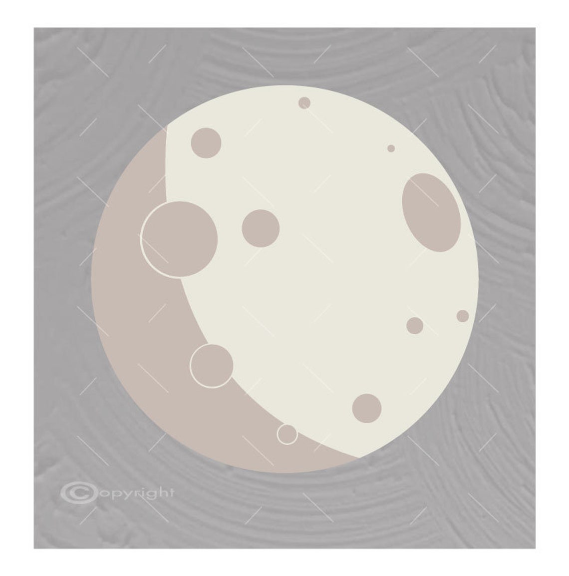 Moon SVG PNG DXF Digital File Vector Art A1 - Etsy