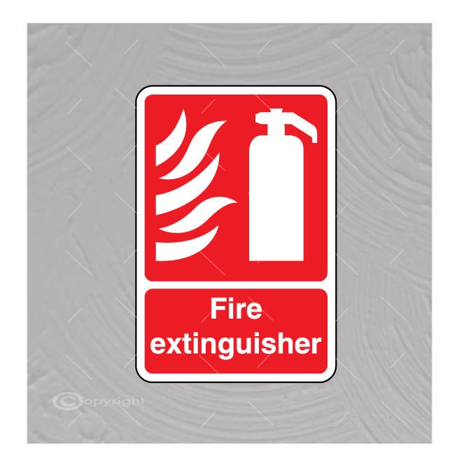 Fire Extinguisher Sign Cut File SVG Files Digital Vector Image - Etsy India