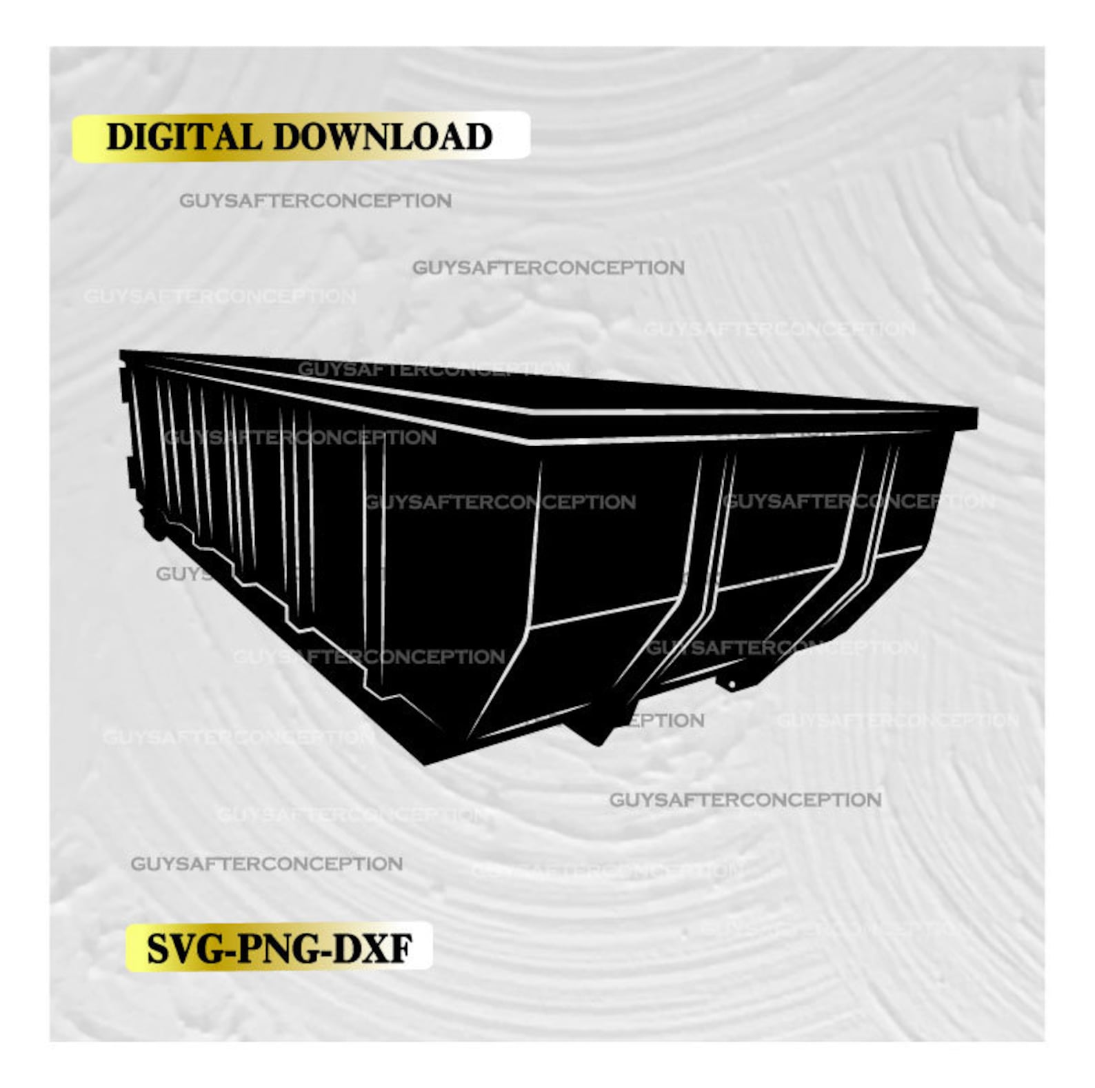 Dumpster SVG PNG DXF Digital File Clipart A1 | Etsy