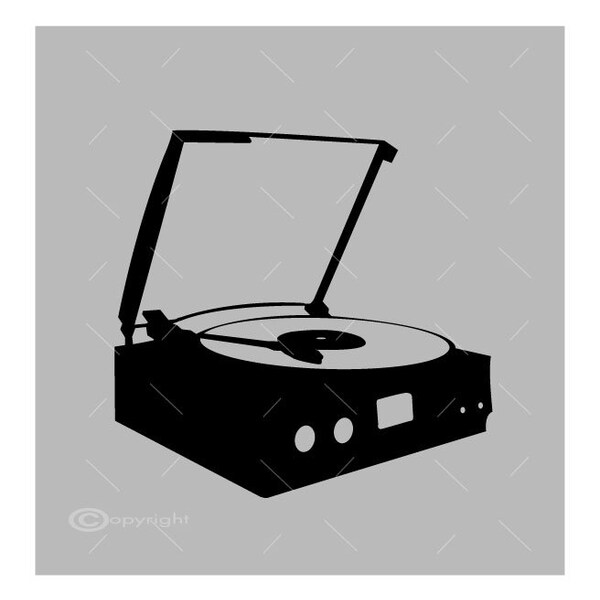 Record Silhouette - Etsy