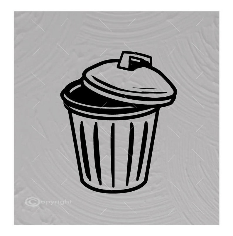 Garbage Can SVG: Waste Trash Cut File Vector (digital Download) - Etsy
