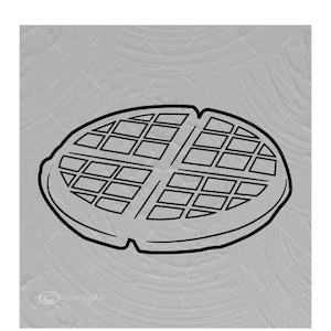 Waffle Vector Image SVG File Digital Cutting File Ai - Eps - Png - DXF ...